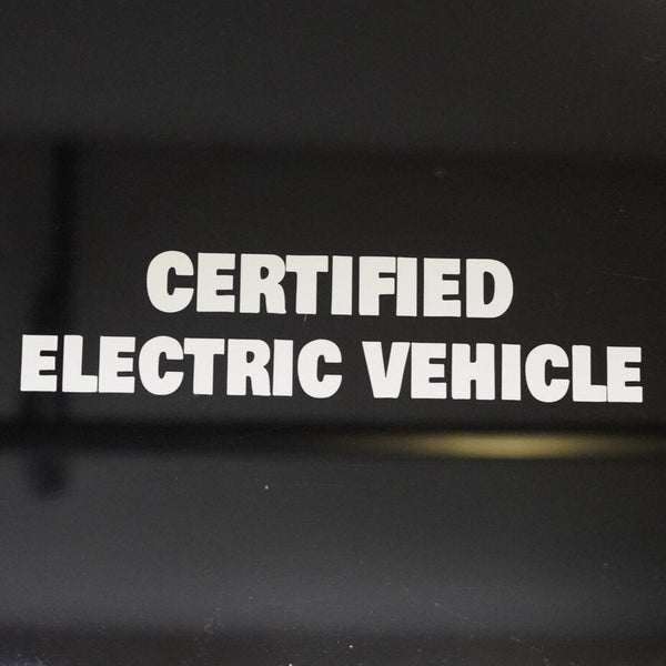 Certified Electric Vehicle Sticker – NZ WHIP LIGHTS