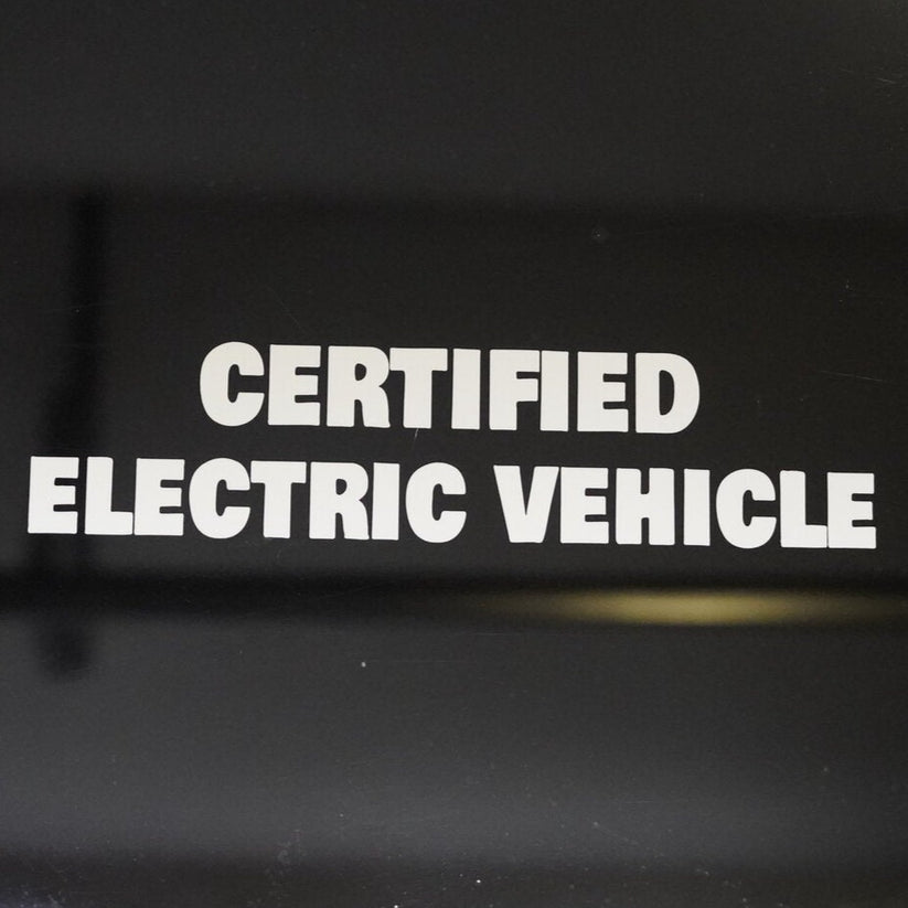 Certified Electric Vehicle Sticker – NZ WHIP LIGHTS